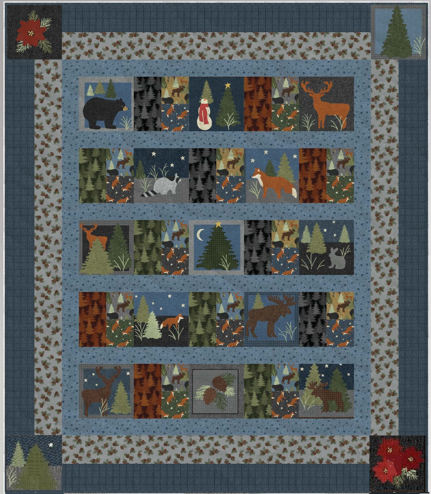 Wildwood Winter Forest Quilt Kit — Fab Fabrics