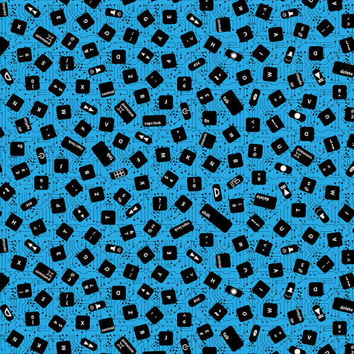 Data Point Blue — Fab Fabrics