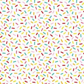 Hello Summer Colorful Sprinkles White Multi — Fab Fabrics