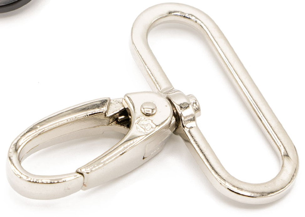 Hardware 1.5" Swivel Hooks--Nickel — Fab Fabrics